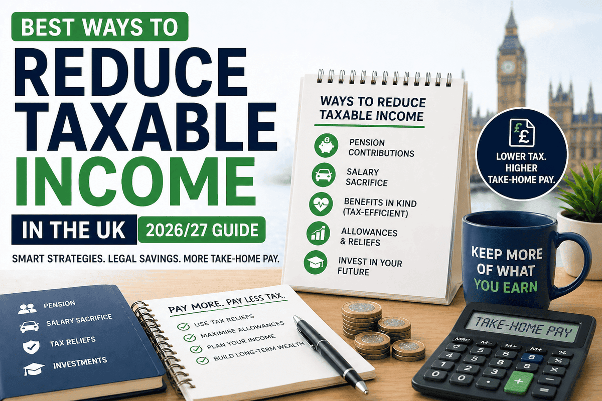 Best Ways to Reduce Taxable Income in the UK (2026/27 Guide) | TaxCal UK
